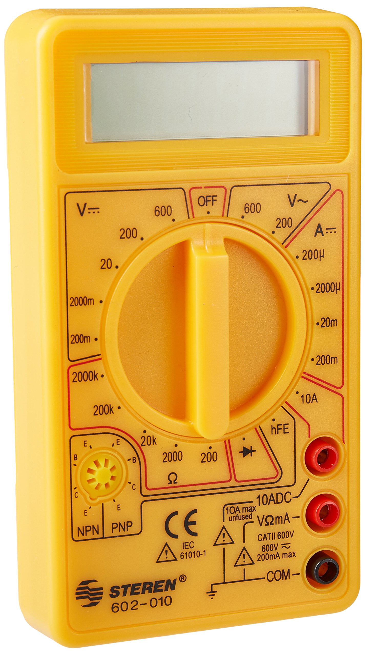 602-010 STEREN POCKET SIZE DGTL MULTIMETER/TRANS. TESTER - Walmart.com
