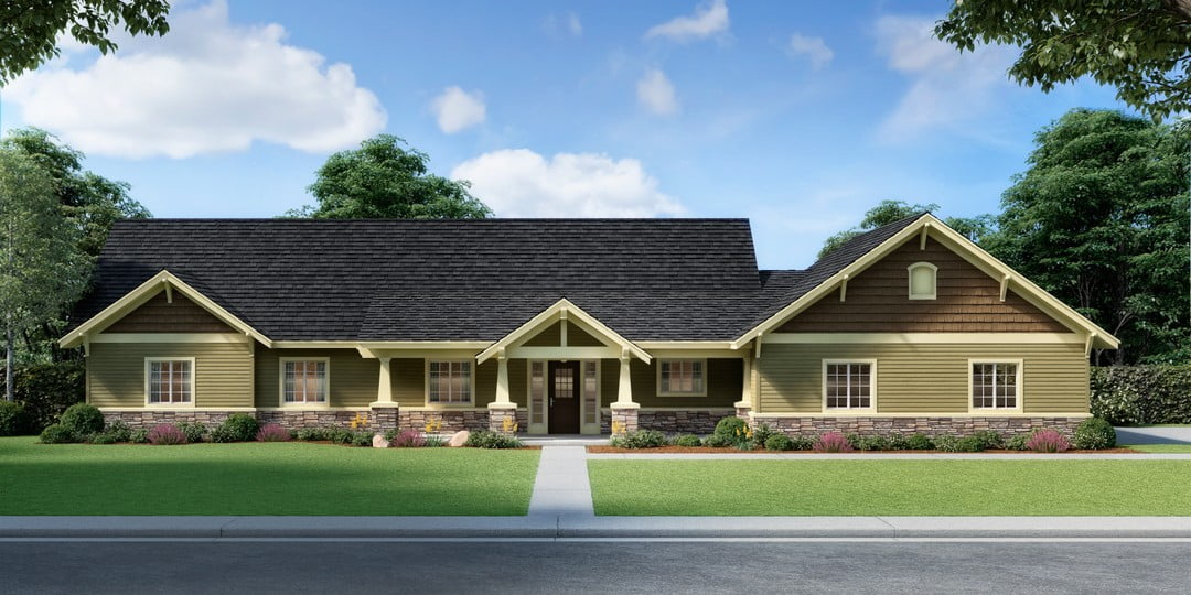 602-256: Traditional Country 6 Bed, 3 Bath Luxury Home Plan, 4103 Sq Ft ...