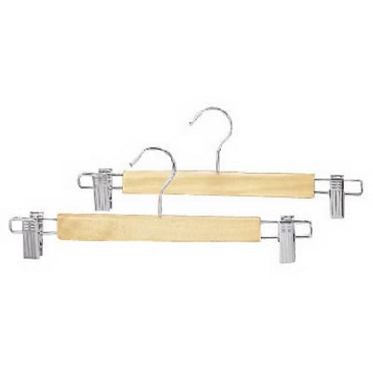 6026-311 2 Pack Natural Wood Skirt Hanger - Walmart.com