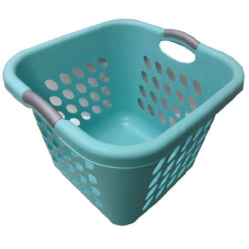 6028236 LDRY BKT PLST AQUA 1.5B Sterilite Aqua Plastic Laundry Basket ...