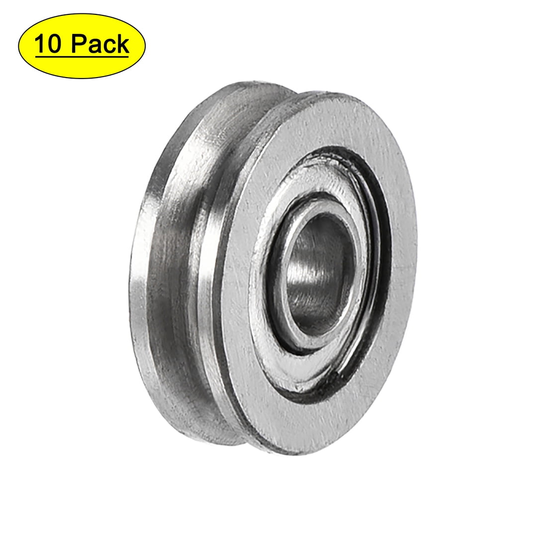 603 3x10x3mm Double Metal Shielded (GCr15) Chrome Steel U Groove Ball ...