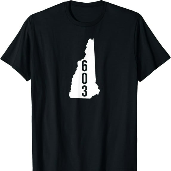 603 NH New HampS1Hire Area Code State Map T1EE T-S1Hirt - Walmart.com