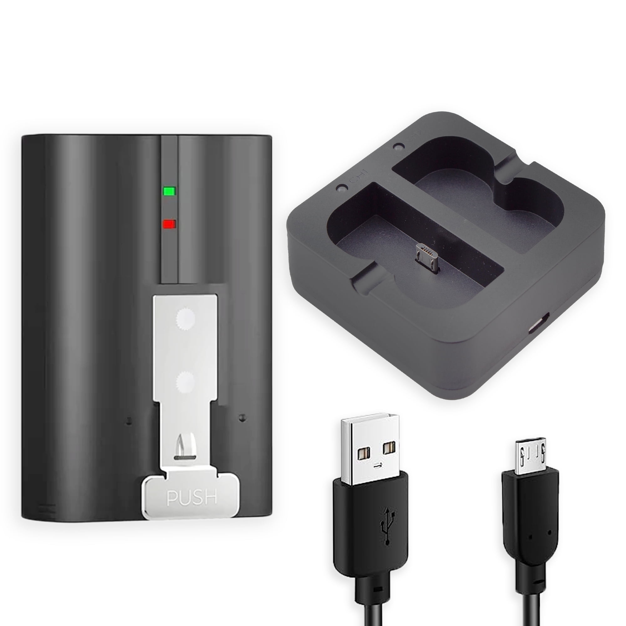 Zmoon 6040mAh V4 Battery & Dual Charger for Ring Doorbell 2 3 3+ 4 ...