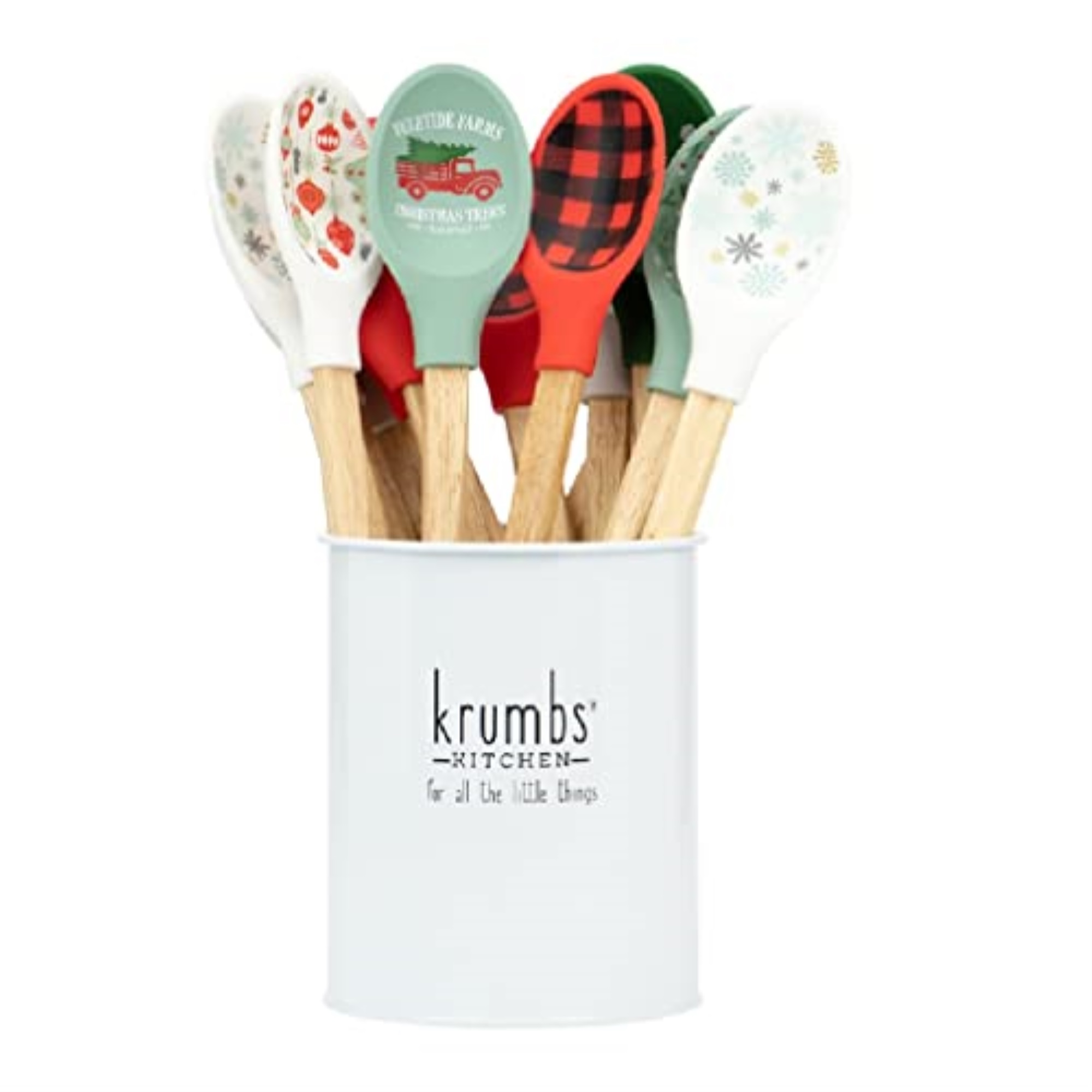 Krumbs Kitchen Assorted Silicone/Wood Mixing Spoon 0.15 oz - Walmart ...