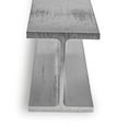 6061 Aluminum I-Beam, Unpolished (Mill) Finish, Extruded, T6-Temper, ASTM B221, Equal Leg Length ...