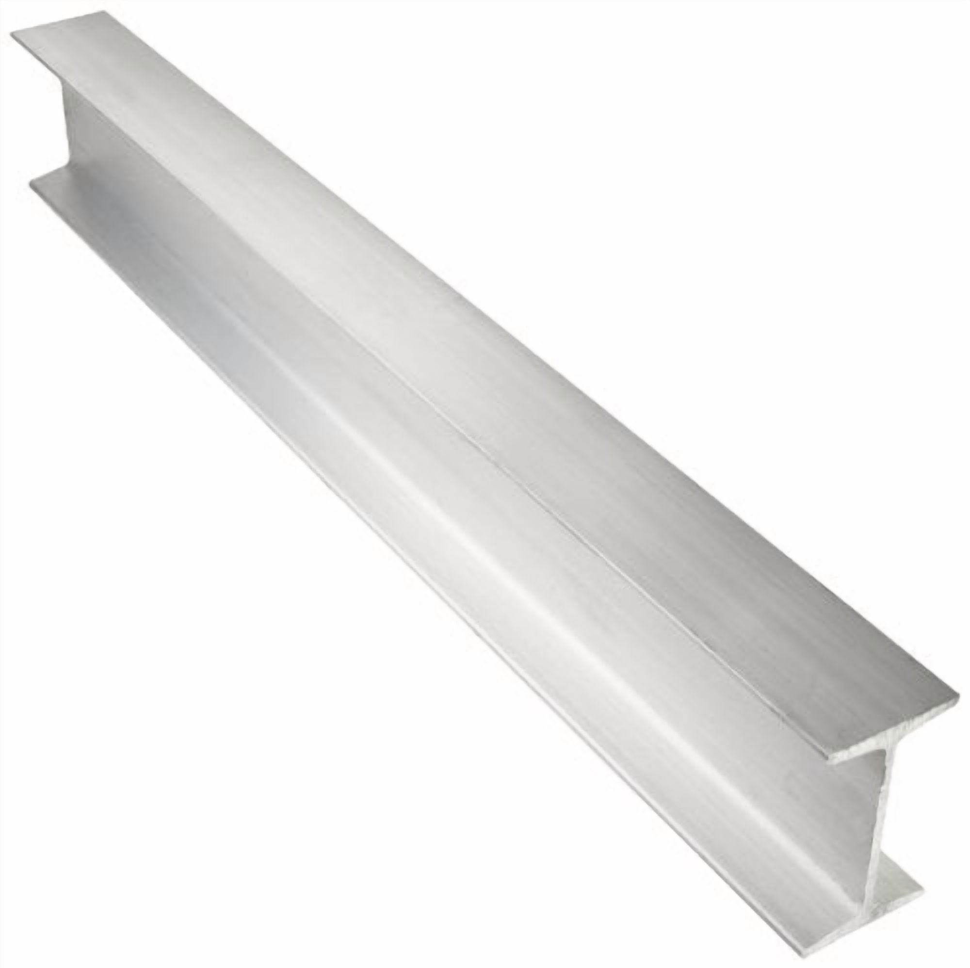 6061 Aluminum I-Beam, Unpolished (Mill) Finish, Extruded Temper, ASTM B221, Equal Leg Length ...