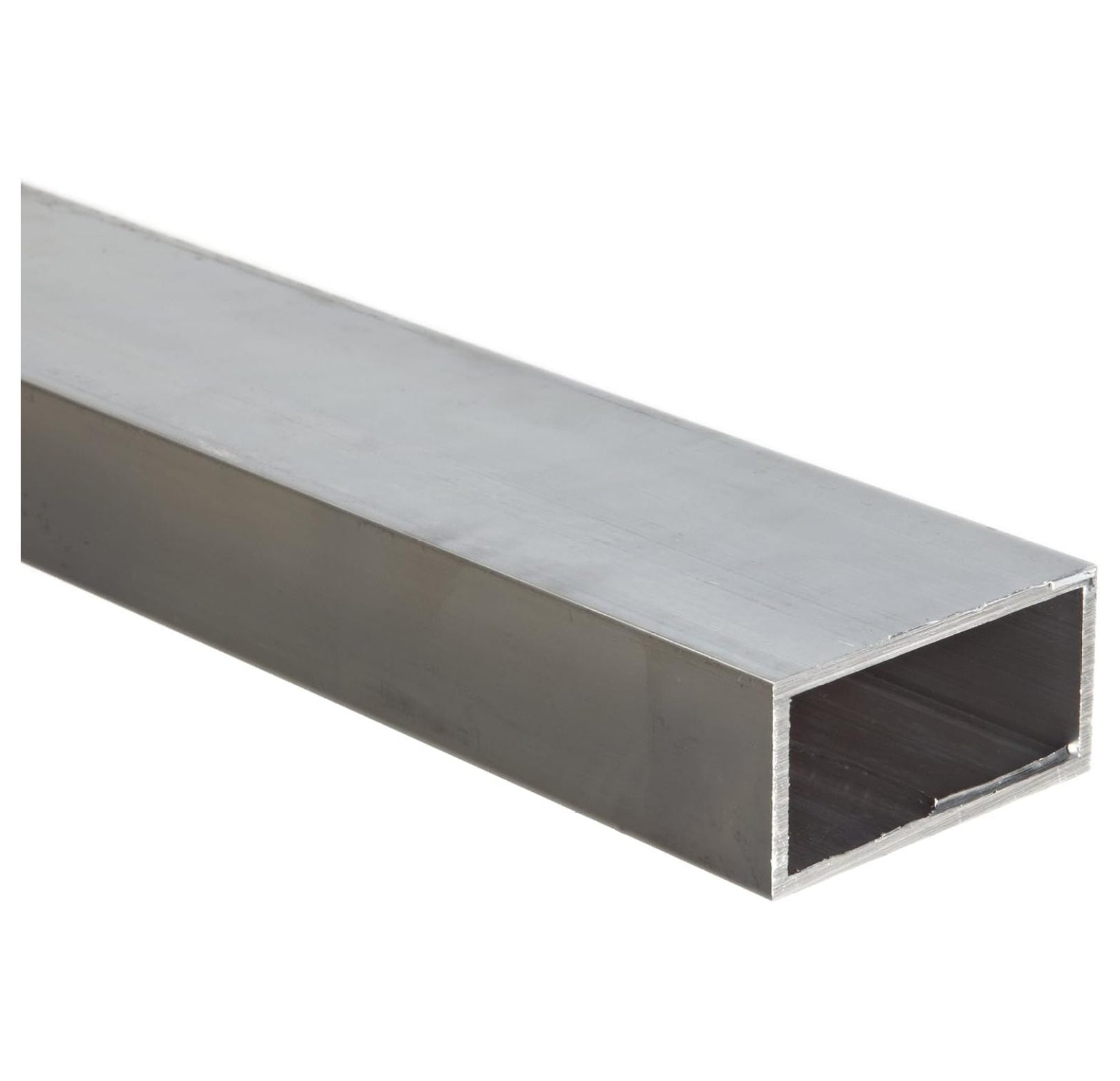 6063 Aluminum Rectangular Tubing, T52 Temper, B221, 1-1/2" x 2", 0.125 ...