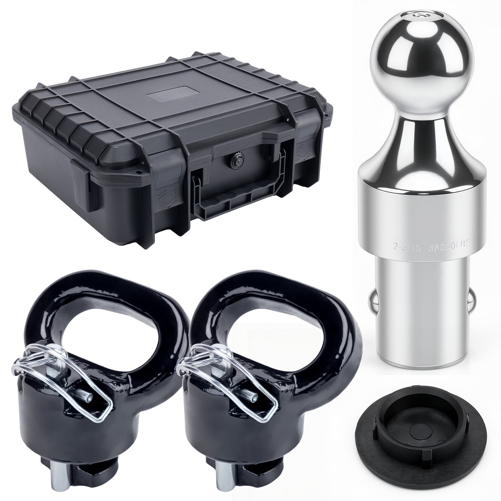 60638 Upgraded 38000LBS Gooseneck Hitch Kit with 2-5/16" Gooseneck Ball ...