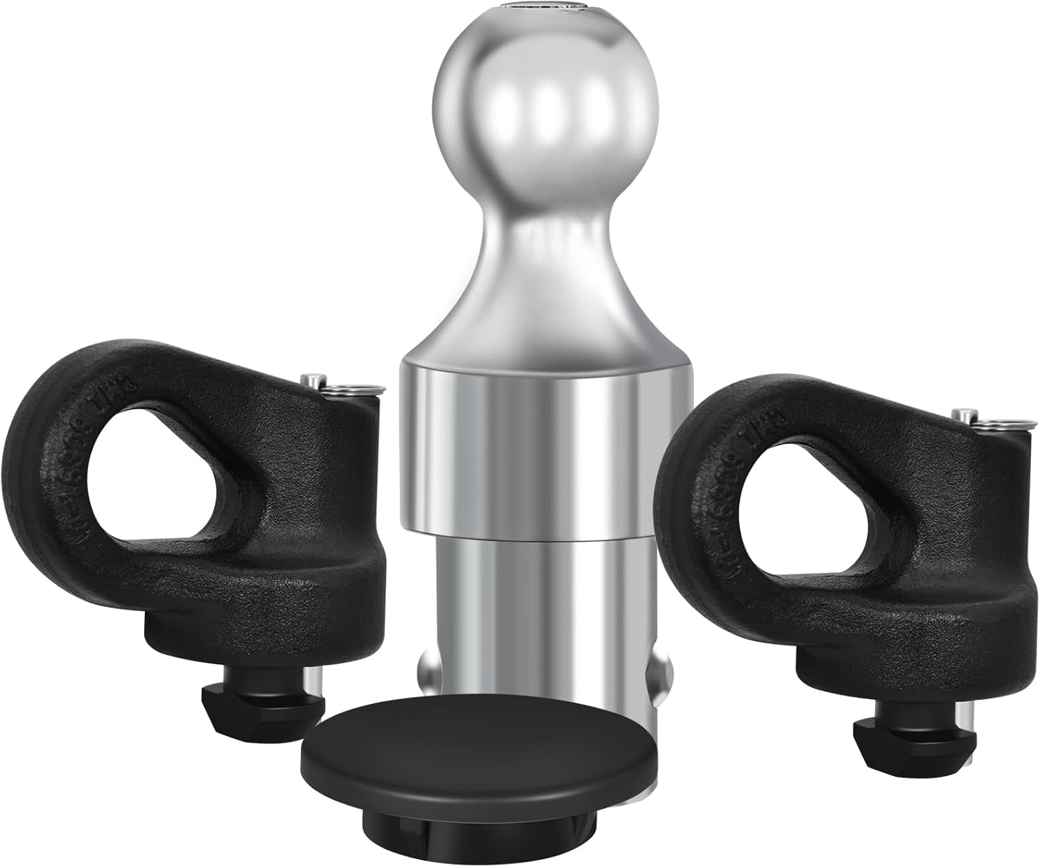 60692 Puck System Gooseneck Hitch Ball Kit, 2-5/16 Inch Ball Compatible ...