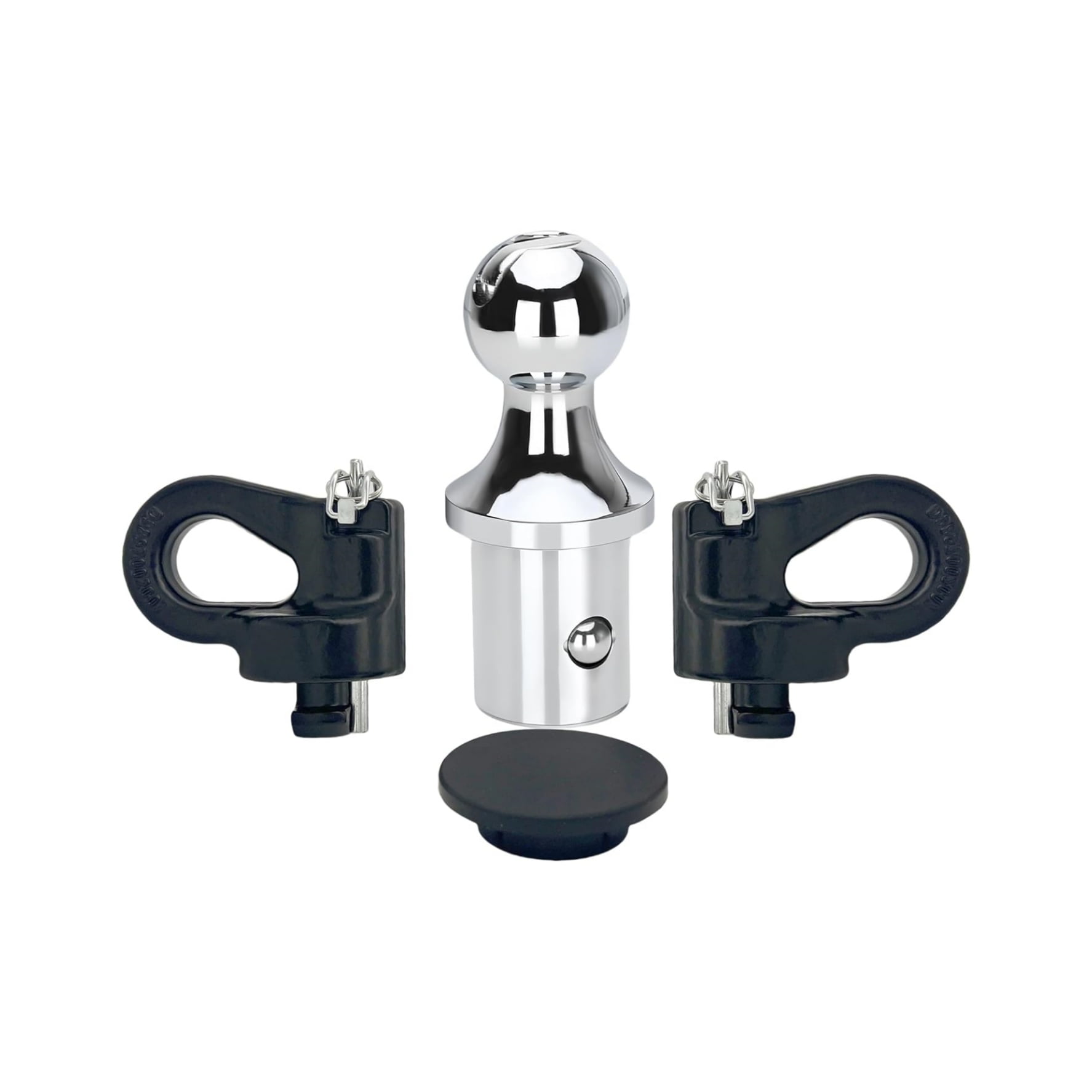 60692 Puck System Gooseneck Hitch Ball Kit with 2 Gooseneck Safety ...