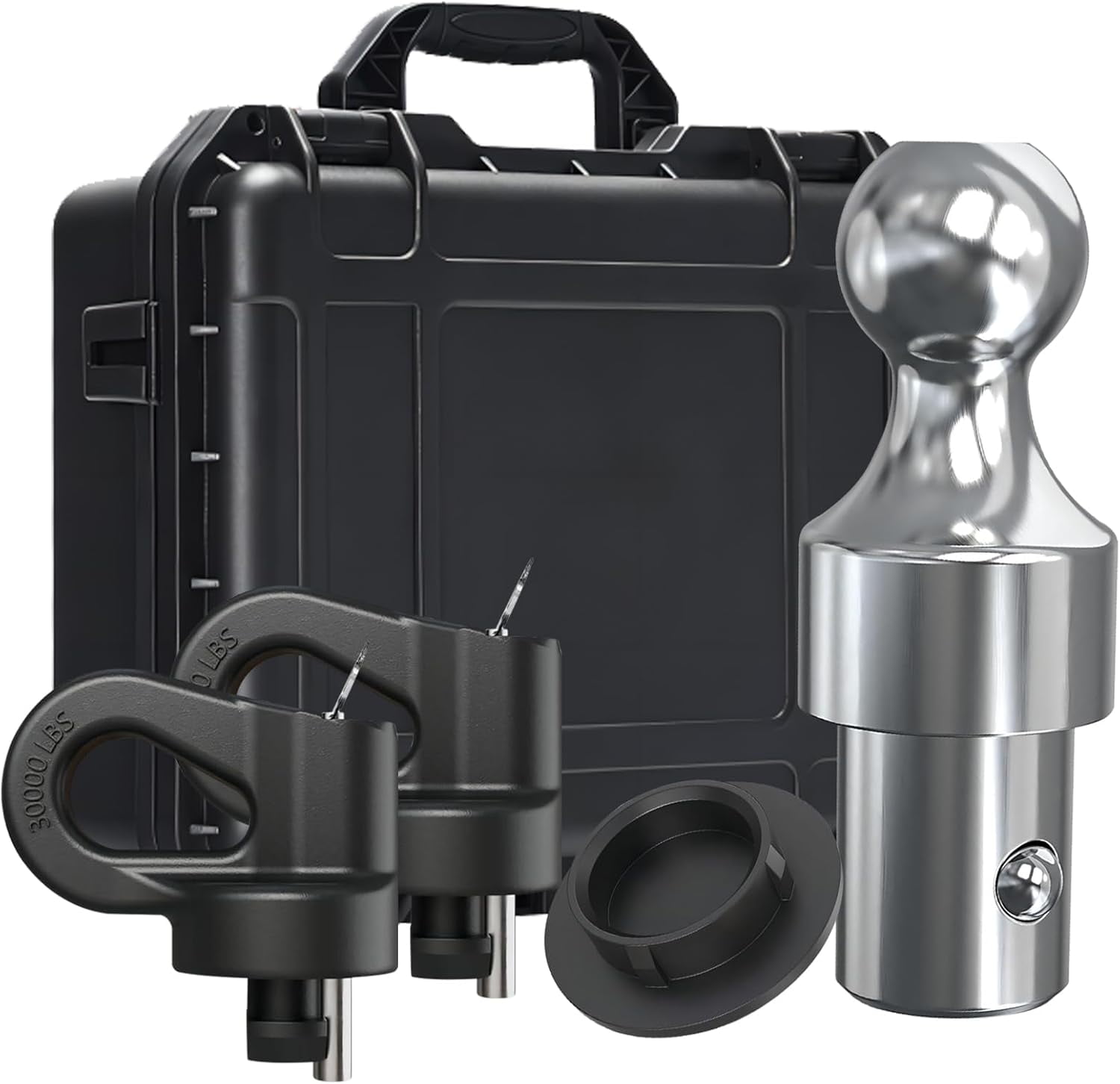 60692 Puck System Gooseneck Hitch Ball Kit with Box, Compatible with ...