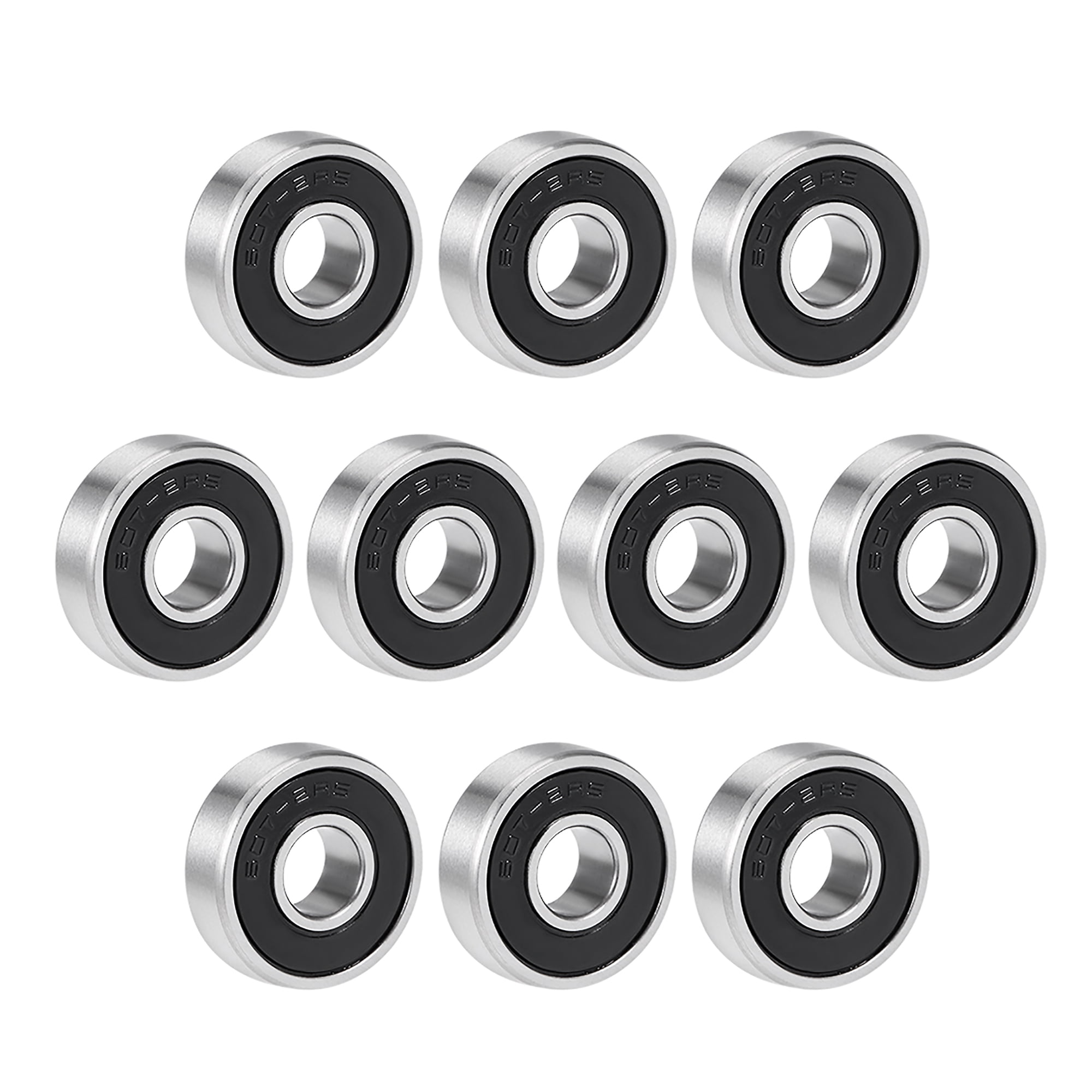 607-2RS Ball Bearing 7mmx19mmx6mm Double Sealed Chrome Steel Bearings ...