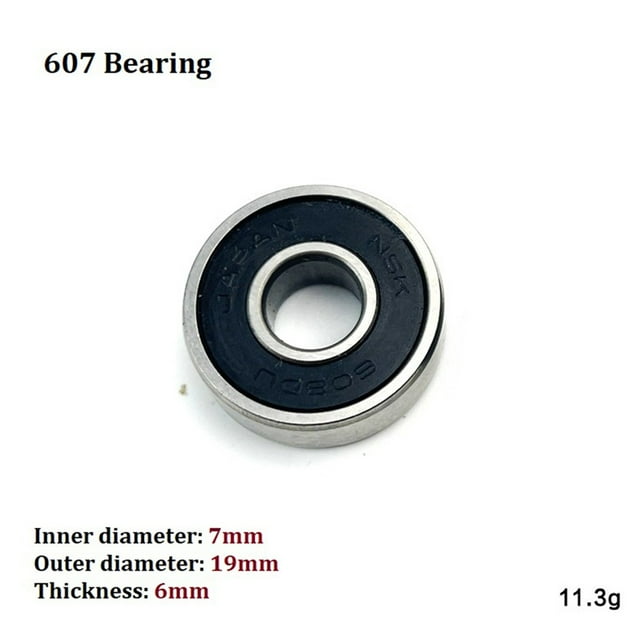 607 Ball Bearing 7x19x6mm Miniature Bearings 2RS Sealed for Angle Grinder Power Tools DIY ...