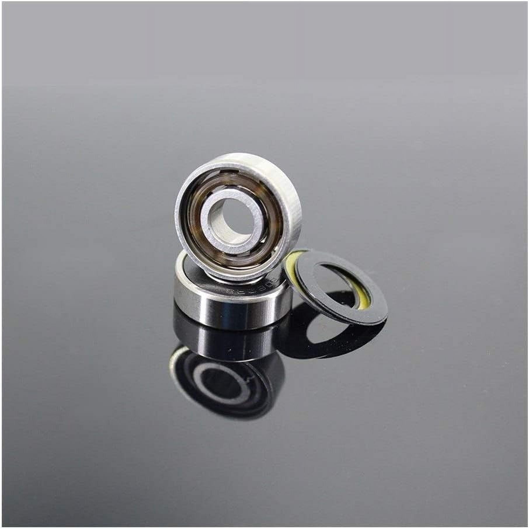 608 2RS Hybrid Ceramic Bearing ABEC-7 8x22x7mm Skateboard Spinner Ceramic Nitride Pro Series ...