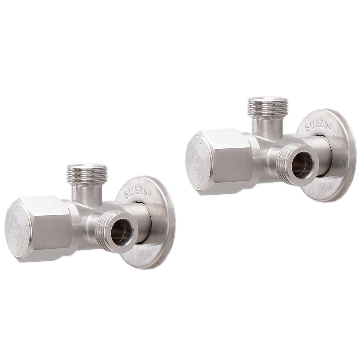 608 Stainless Quarter Angle Valve Hexagonal Bathroom Accessories Way ...