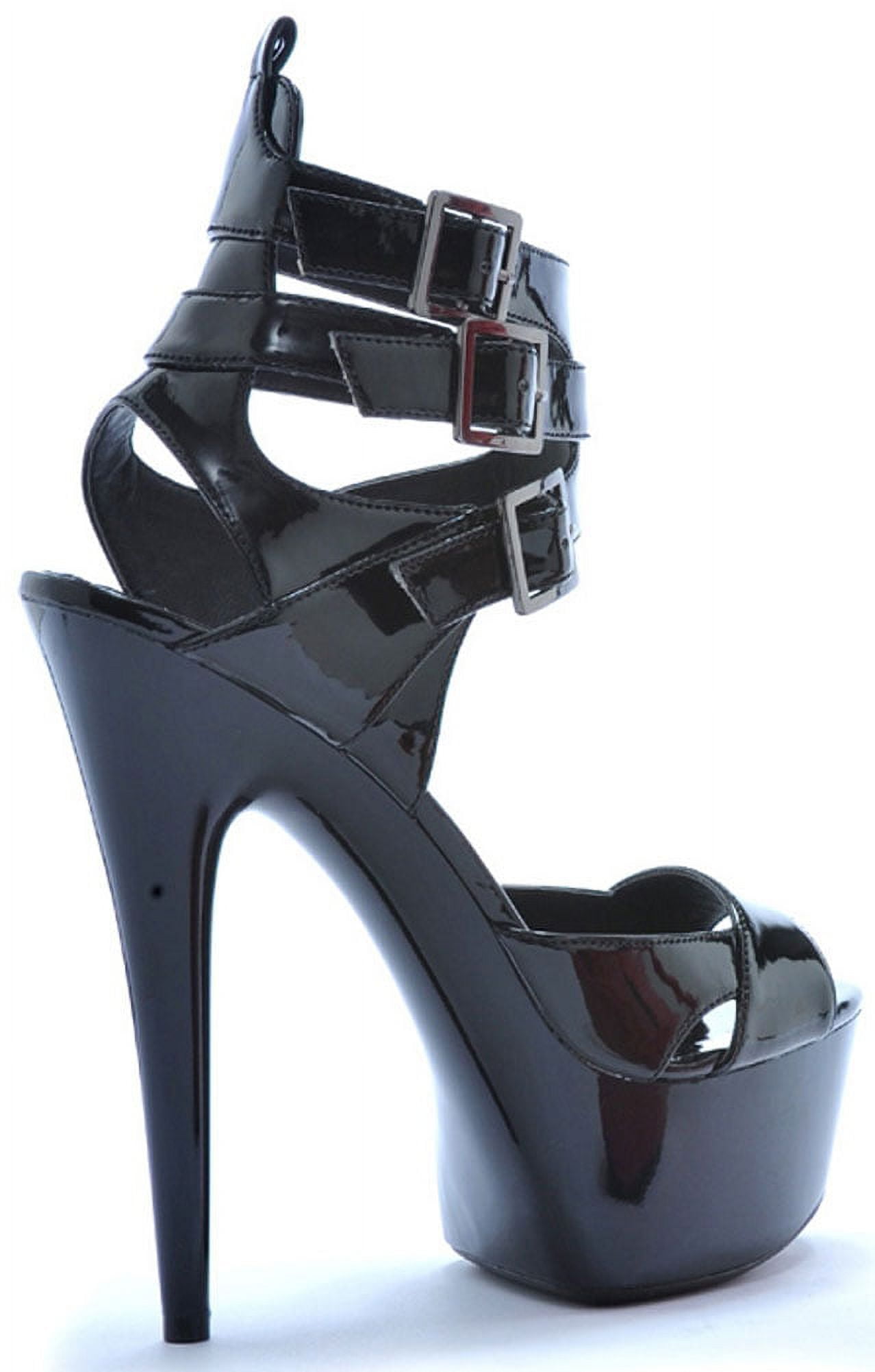 609-ATHENA 6" Stiletto Heel Sandal with 2" Platform, Peep Toe and ...