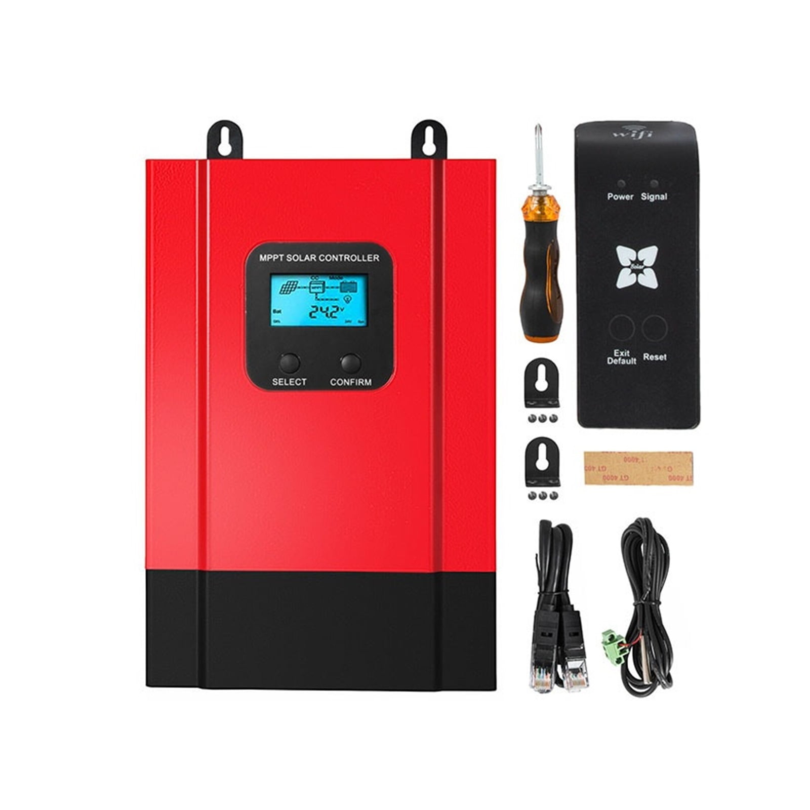 60A 40A MPPT Solar Controller 48V/36V/24V/12V Auto Back-light LCD Max ...