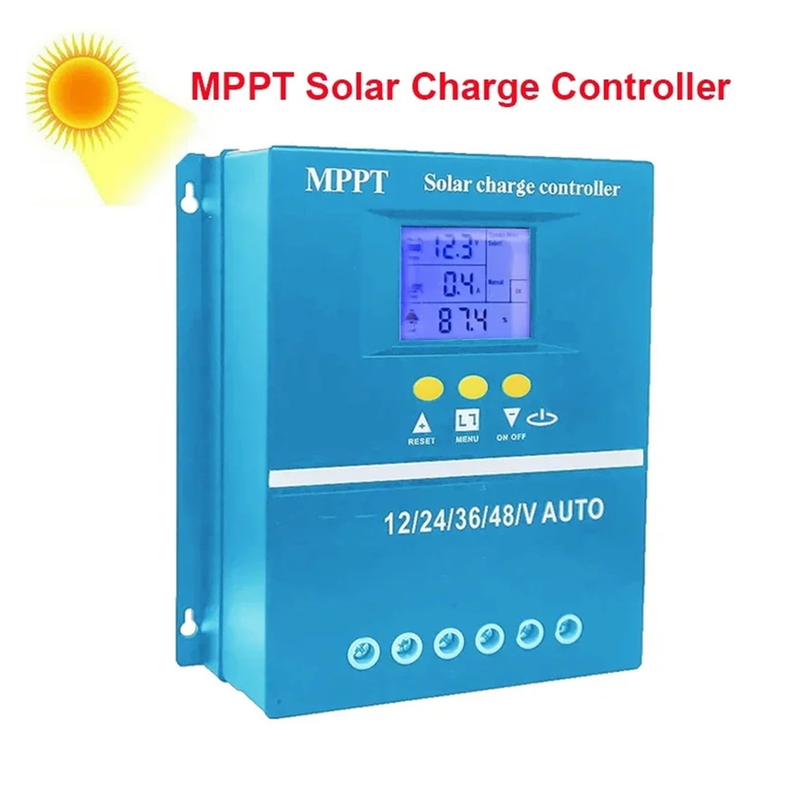 60A 80A 100A Mppt 12V 24V 48V Auto Solar Charge Controller With LCD ...