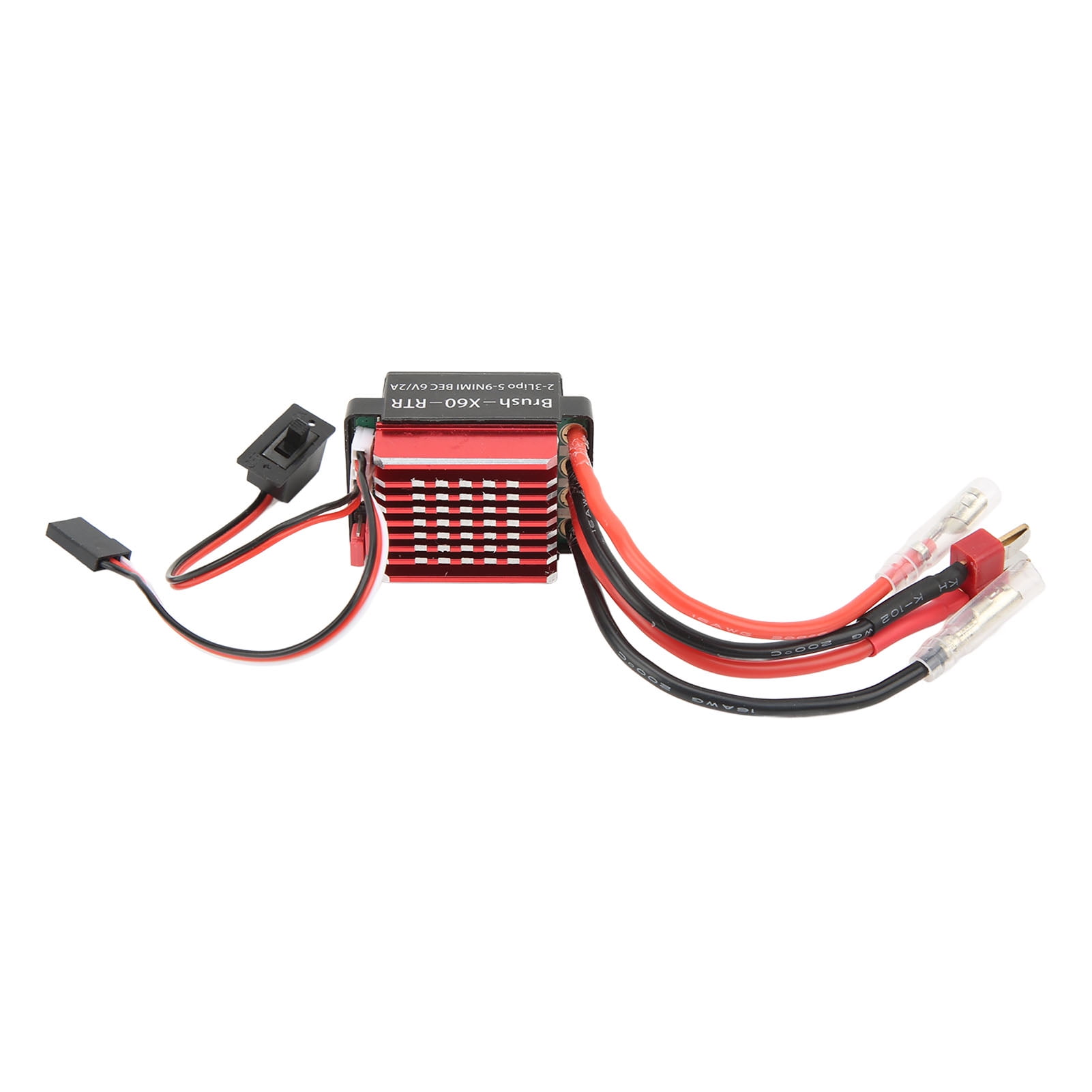 60a Rc Brushed Esc 6v 2a Brushed Speed Controller Esc With T Plug For