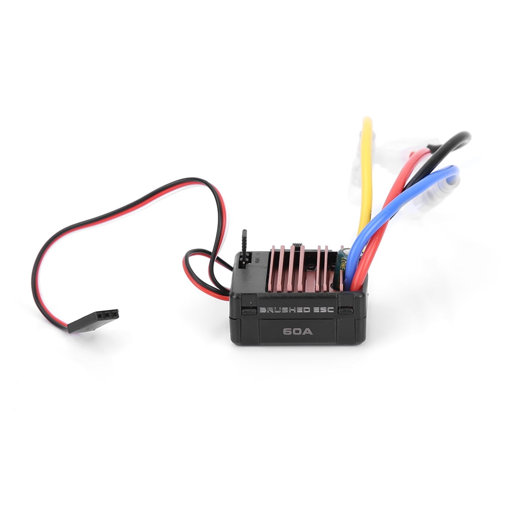 60A RC Brushed Electronic Speed Controller for Remote Control Car ...