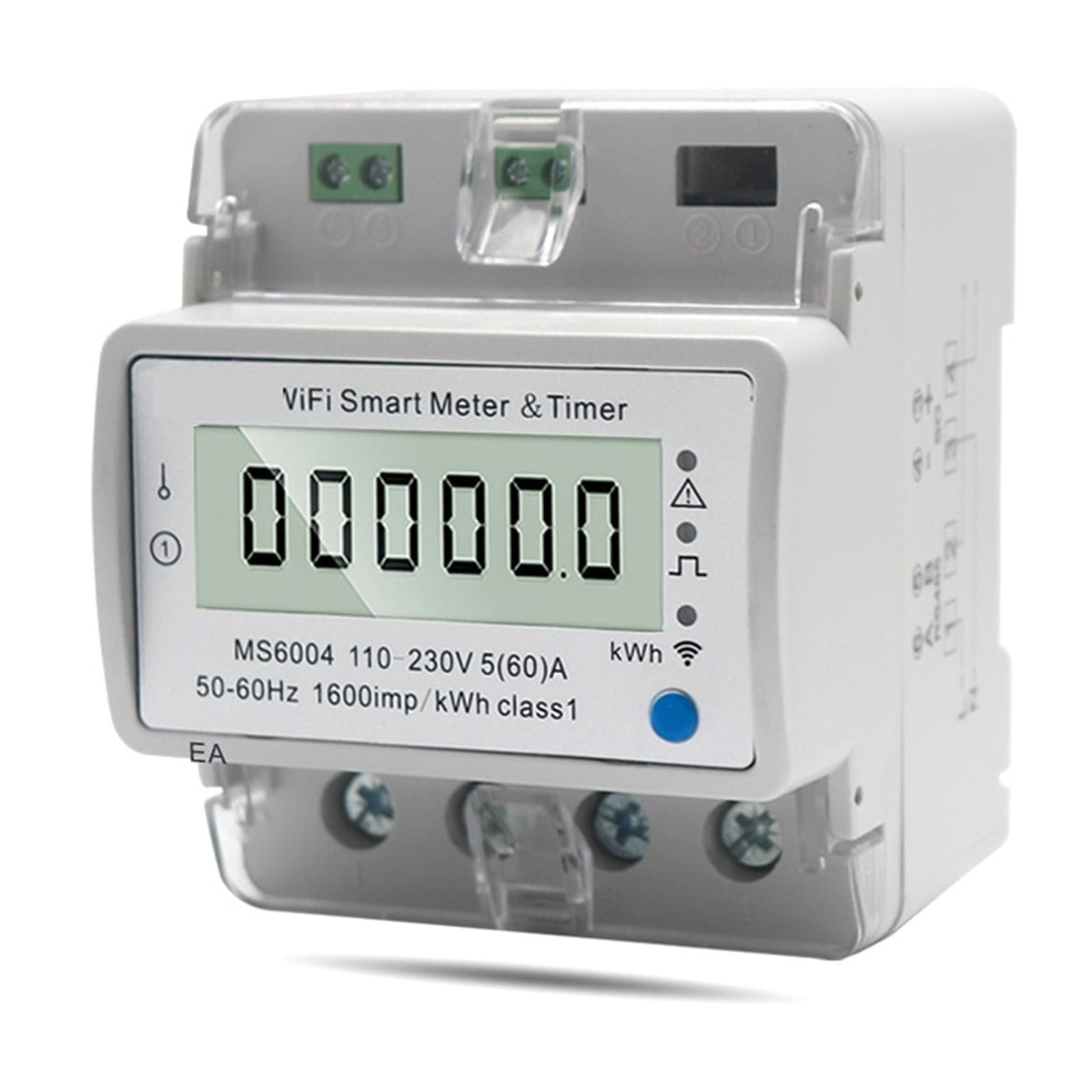 60A TUYA Single Phase Smart Energy Meter Kwh Monitoring Circuit Breaker ...