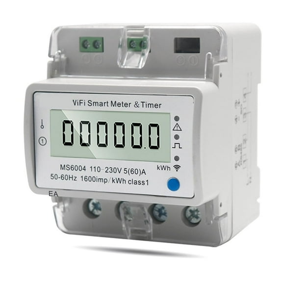 60A TUYA Single Phase Smart Energy Meter Kwh Monitoring Circuit Breaker ...