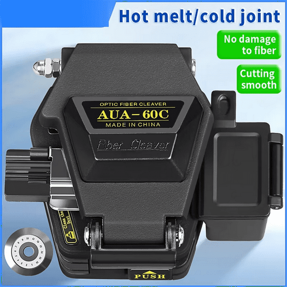 -60C Fiber Cleaver FTTH Cold Hot Melt Connector Optical Fiber Cable ...