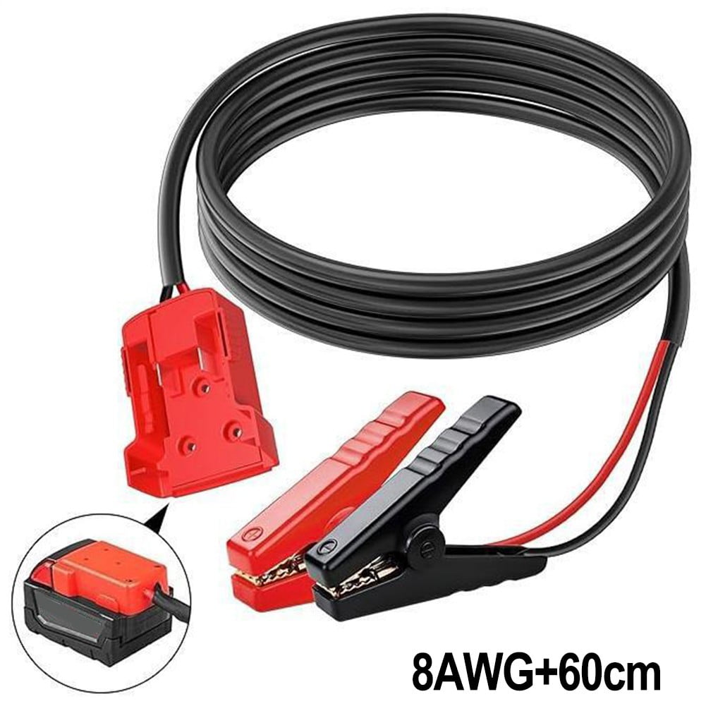 60CM 8AWG Battery Cables for Car with Adapter for Battery Boosting ...