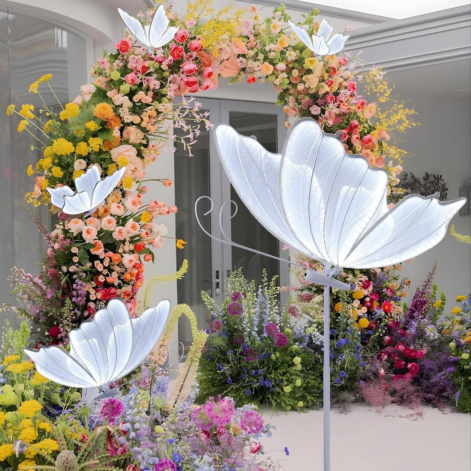 60CM Wedding Butterfly Light Floor Lamp, Luminous Hanging Decor for ...