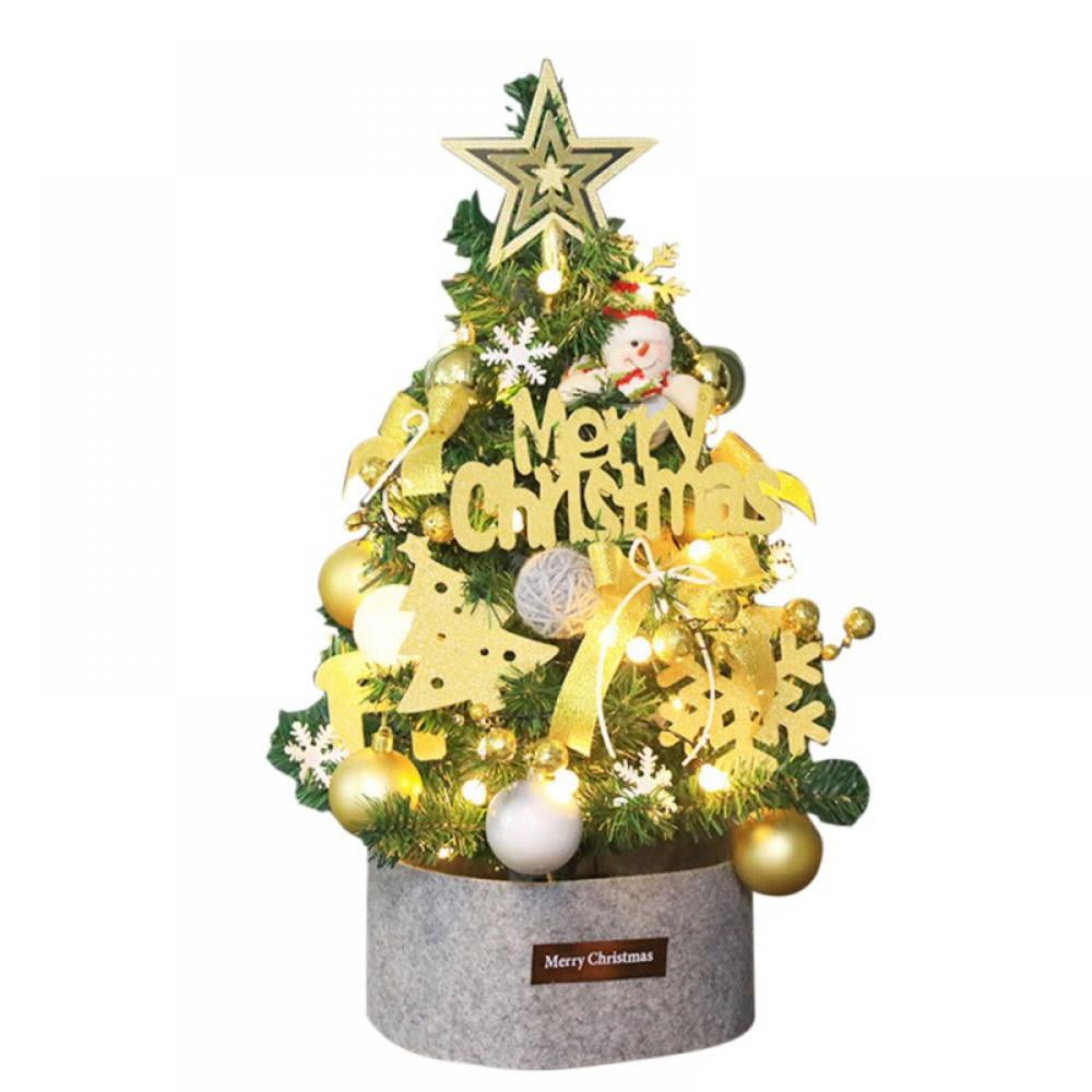 60Cm/23.6" Mini Christmas Tree Light Up Christmas Tree Christmas ...