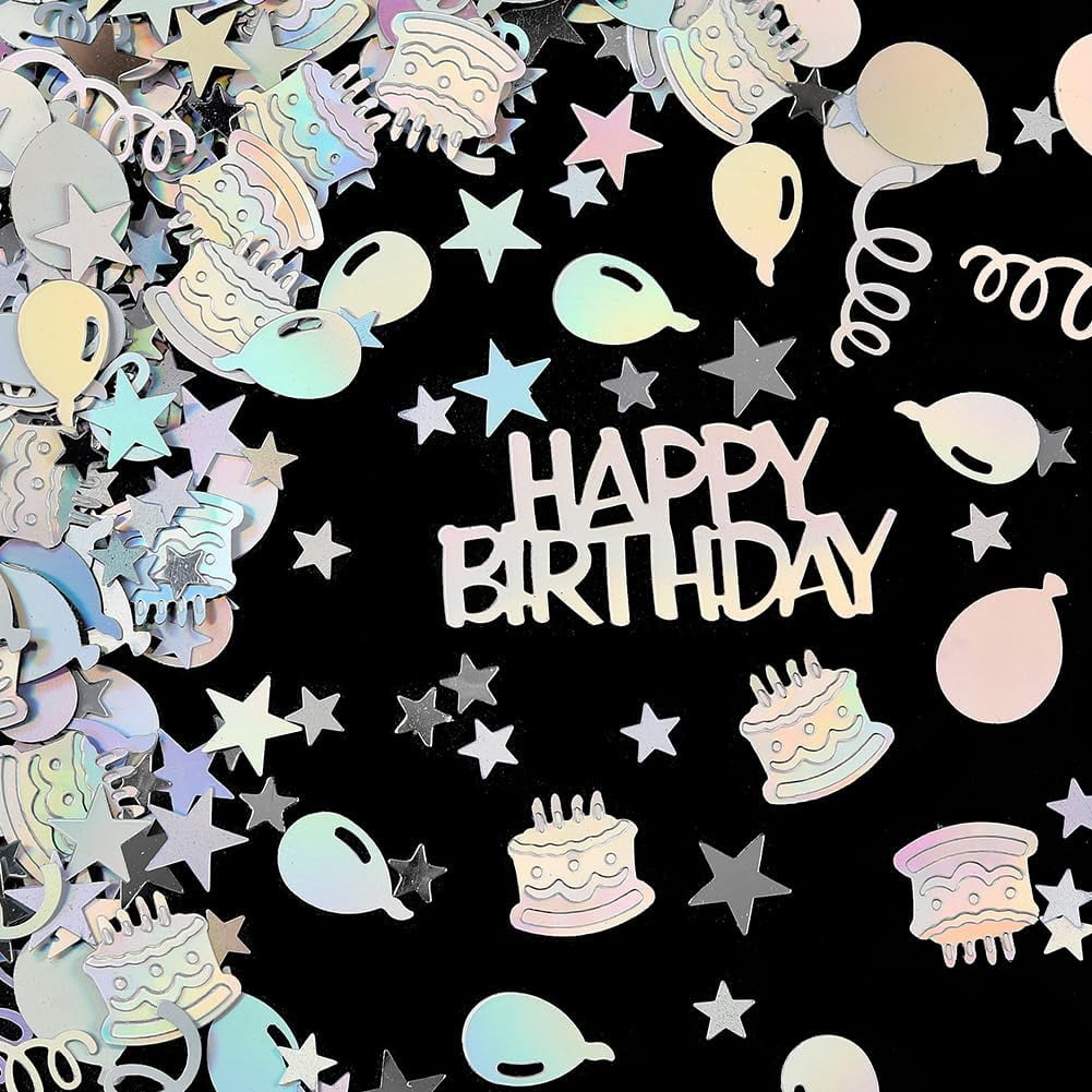60G Birthday Confetti Party Confetti Metallic Table Scatter Plastic ...