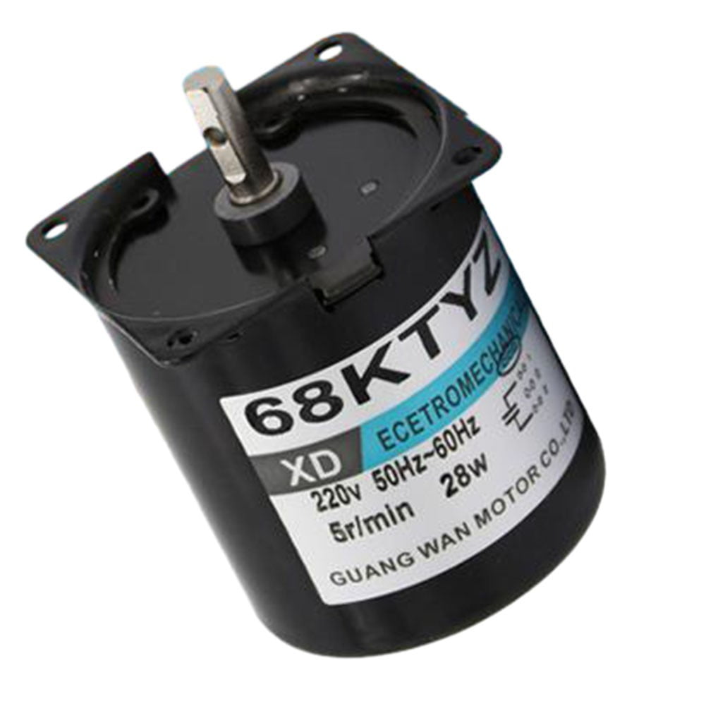 60KTYZ 28W Permanent Magnet Synchronous Reduction Motor AC220V 60RPM CW ...