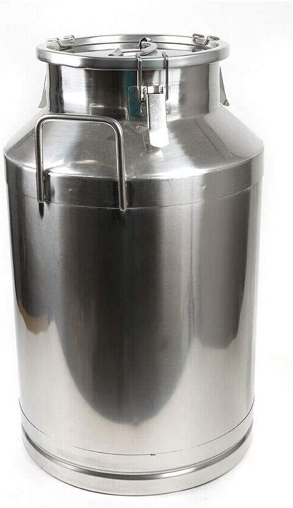 60L 15.9Gal Stainless Steel Milk Can Milk Wine Airtight Storage ...