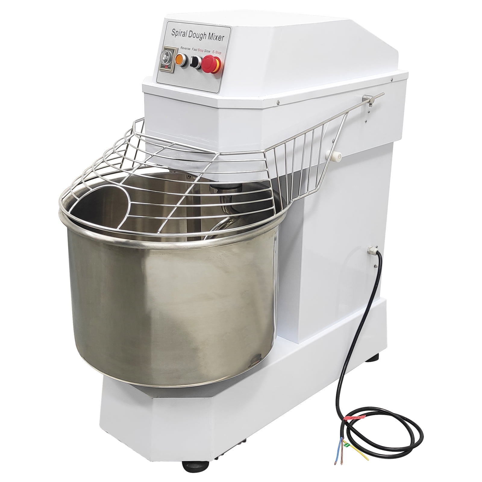 60L Dough Mixer Double Acting Double Speed Spiral Flour Mixer 220V - Walmart.com