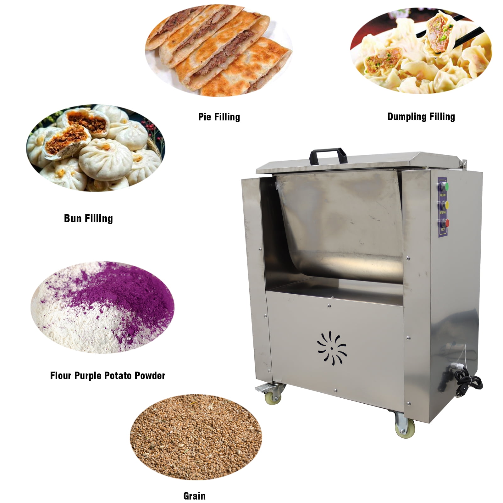 60L Electric Meat Mixer Commercial Stuffing Mixer Meat Vegetable ...