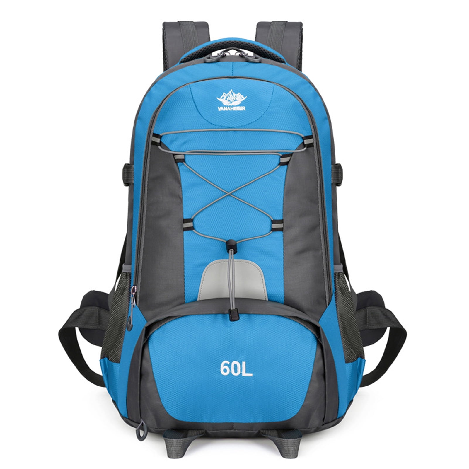 60L Hiking Backpack Travel Backpack with Anti-Splash Fabric Multi ...