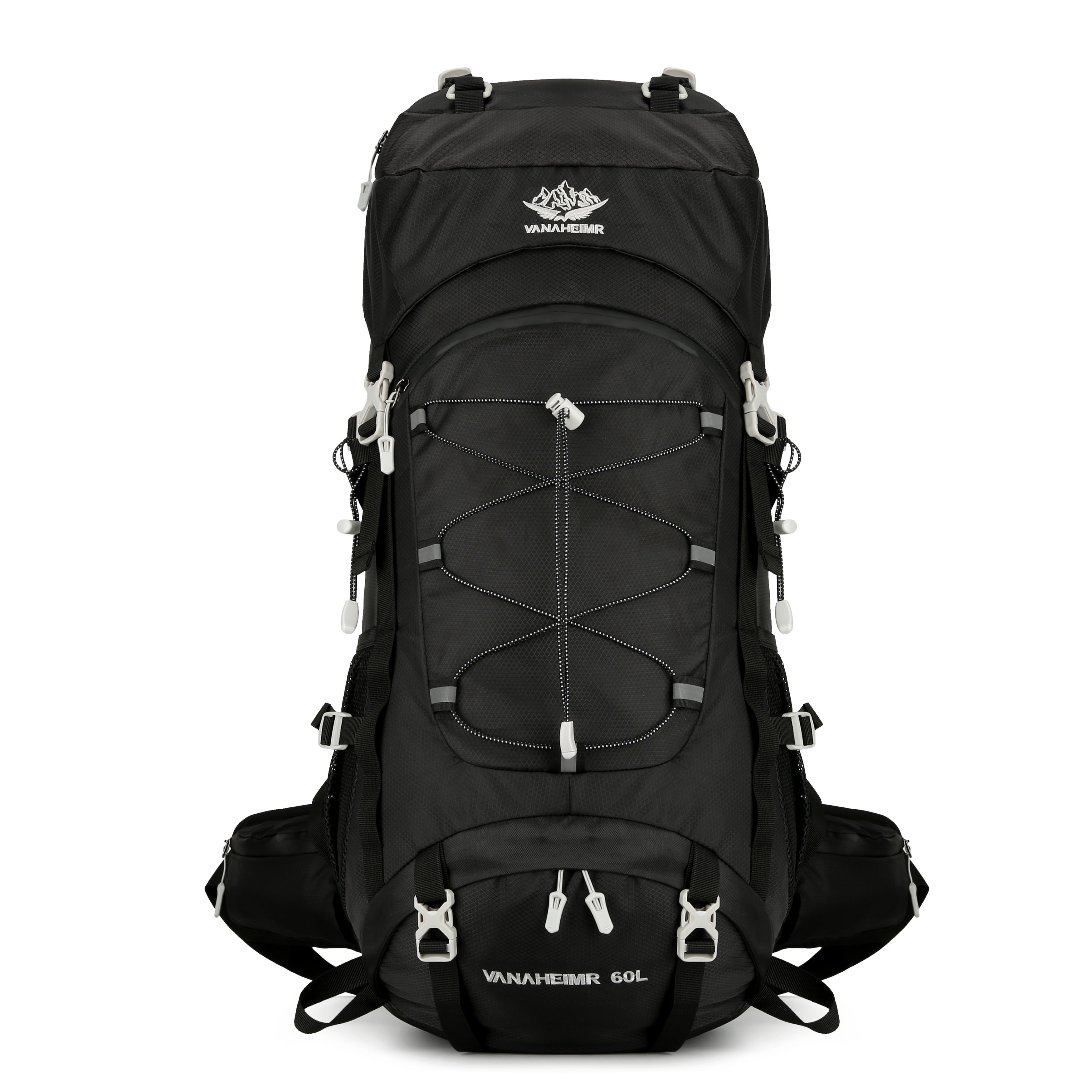 60L Travel Hiking Camping Backpack with Rain Cover, Backpack Water ...