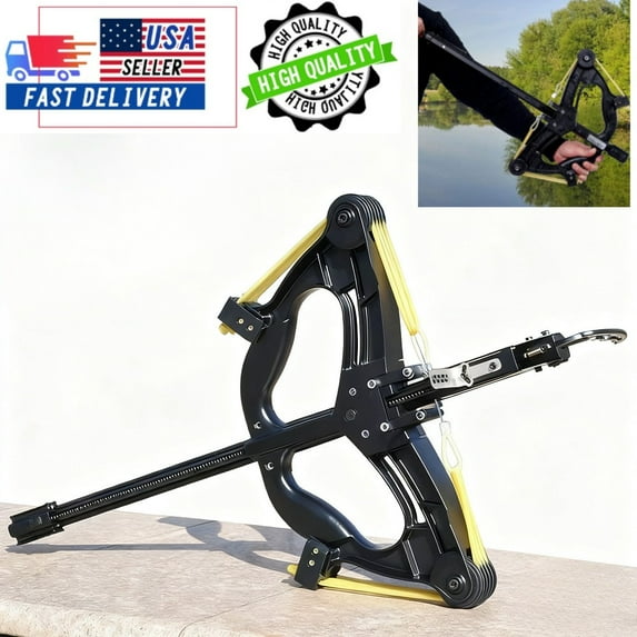 60LBS Compound Bow Slingshot Laser Bow Fun Men Outdoor Shooting Steel ...