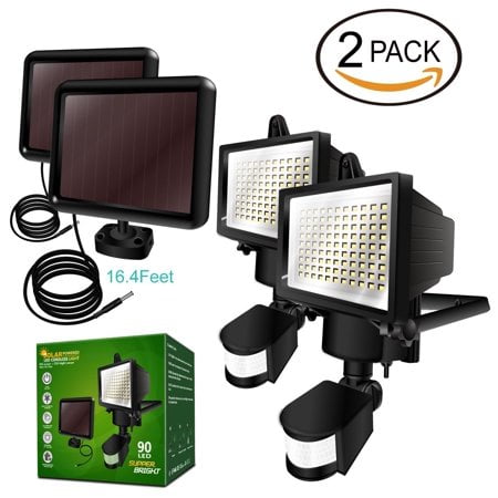 60LED Solar Lights Outdoor Solar Powered Motion Waterproof Security ...
