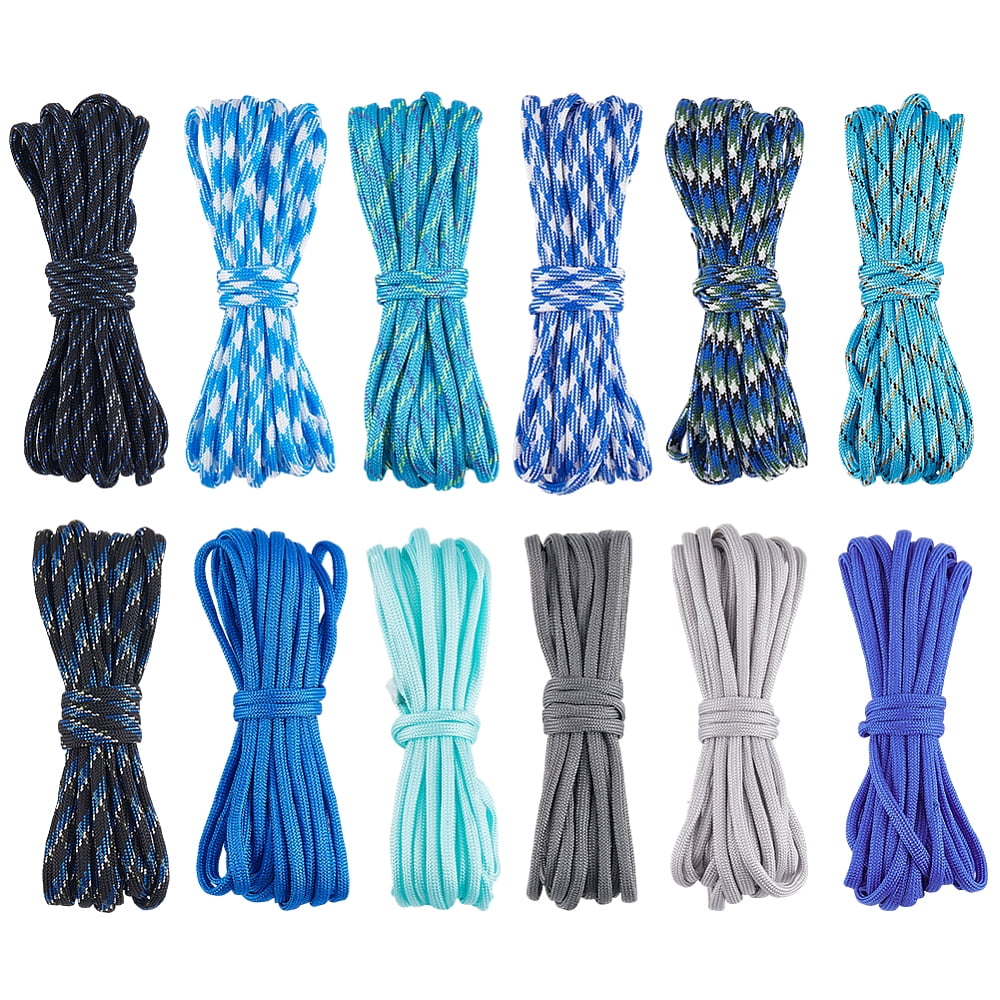 60M 12 Colors 7 Inner Cores Nylon Cord Ropes Climbing Rope Mixed Color ...