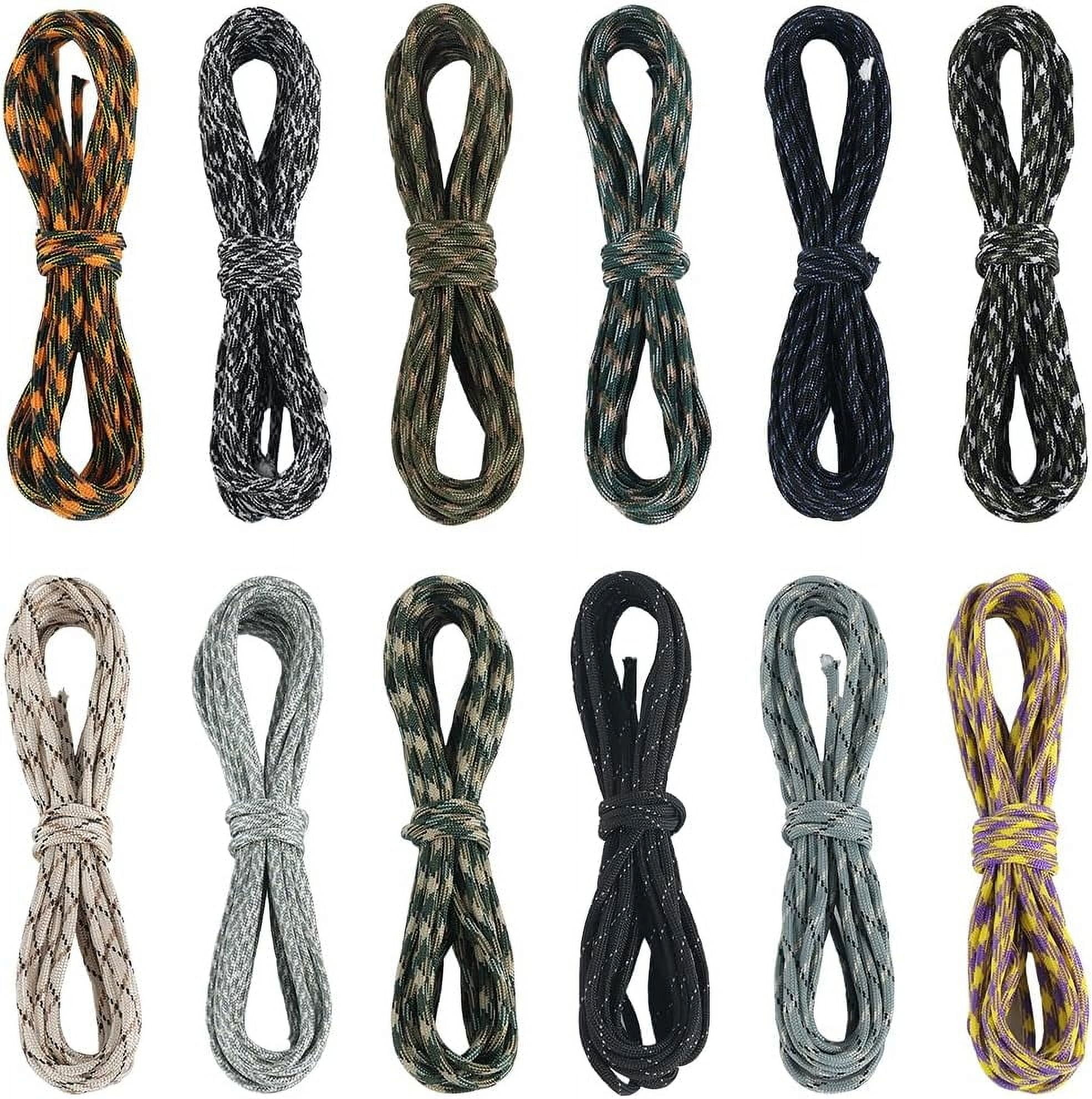 60M/196 Feet 12 Colors Parachute Rope Cord Craft Parachute Cord 4mm 7 ...