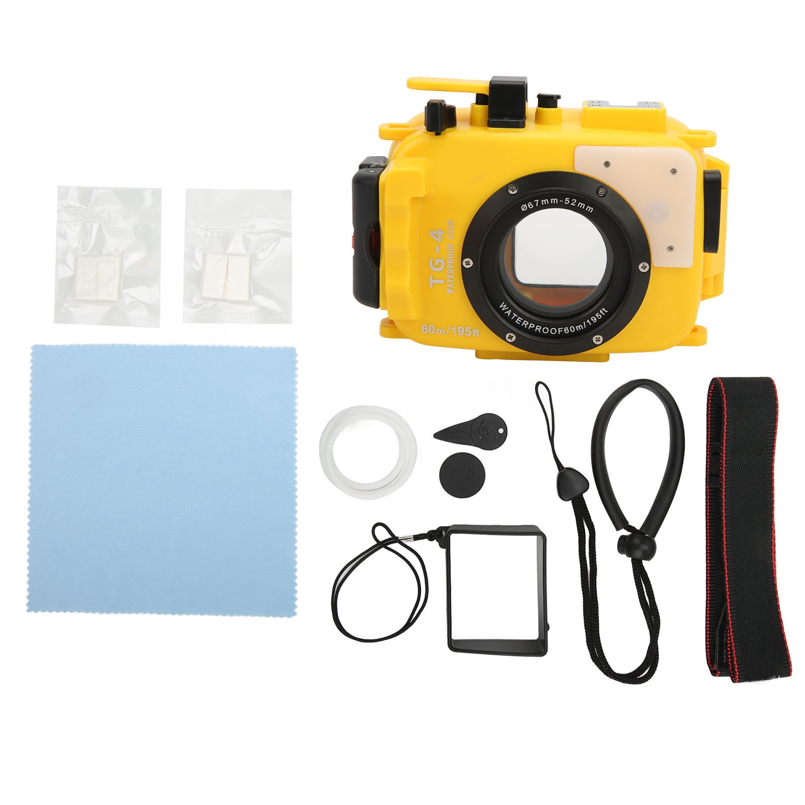 60M/197FT Waterproof Case Underwater Camera Housing Shell with Hand and ...