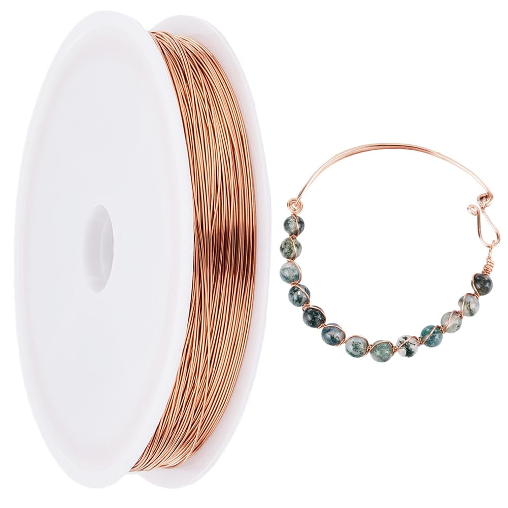 60M Copper Bead Wires 0.4mm 26 Gauge Copper Wires Copper Jewelry Wire ...