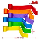 60M Rainbow Satin Ribbon 50mm Wide Ribbons Hanging Streamer for Gift ...
