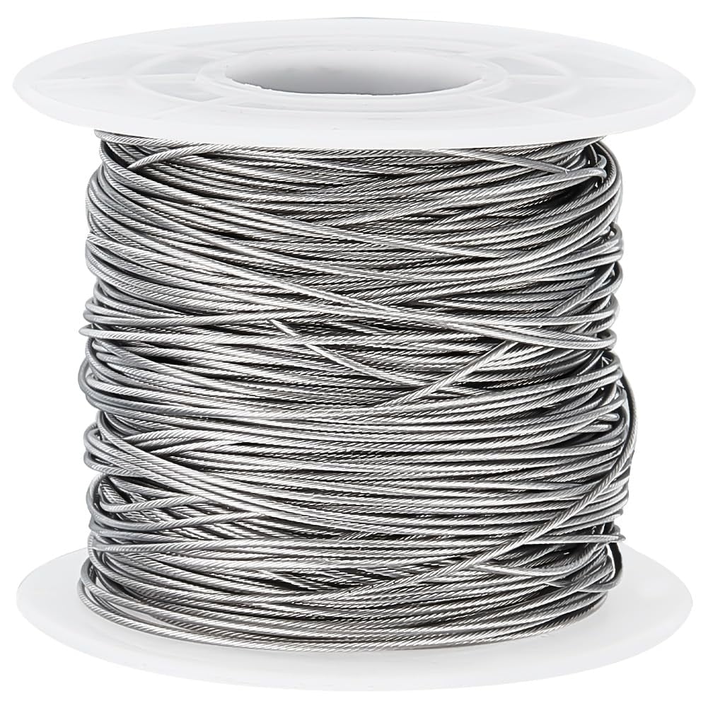 60M Tiger Tail Wire 304 Stainless Steel Beading Wire Jewellery Wire for ...