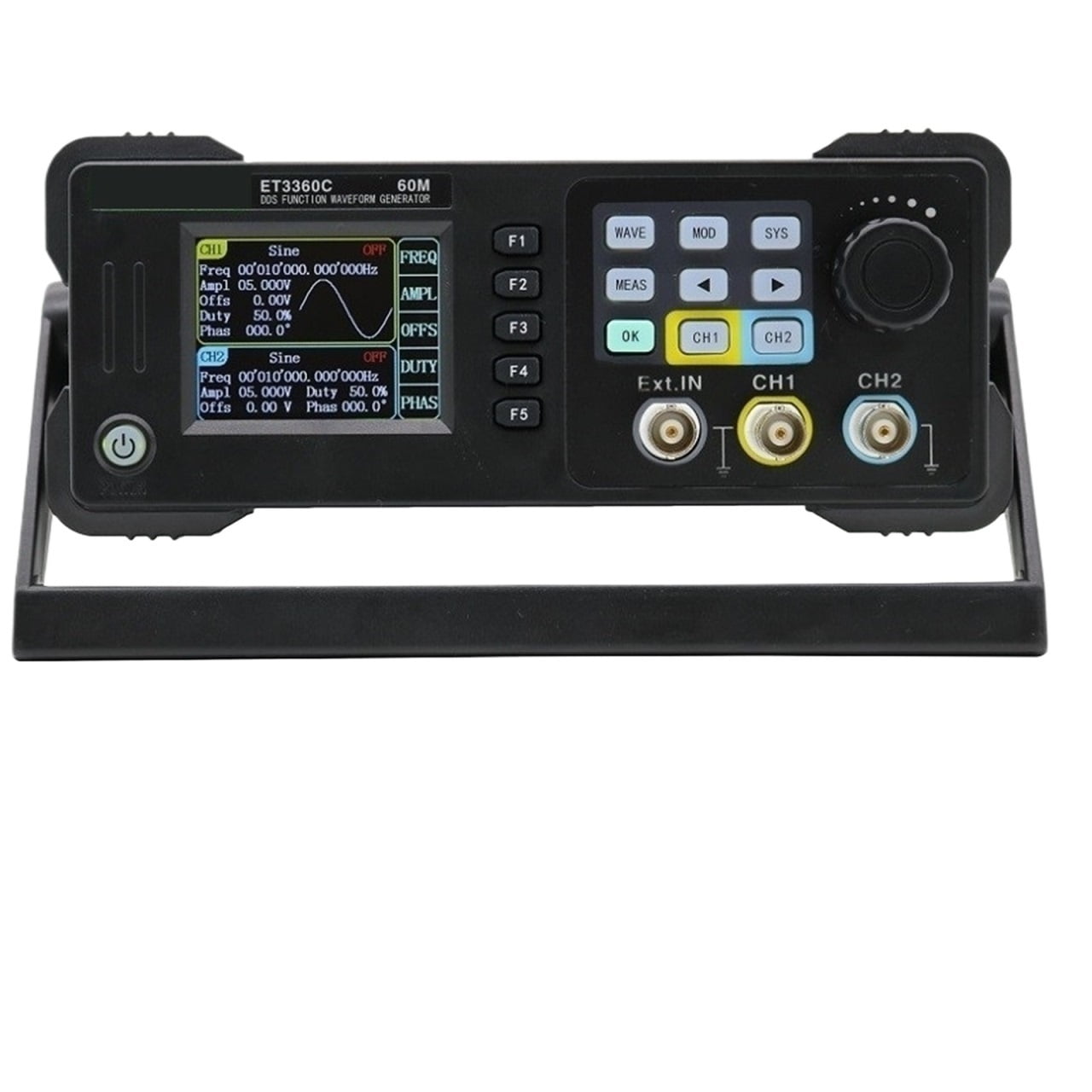 60MHz 40MHz 20MHz 2-Channel DDS Function Signal Generator Arbitrary ...