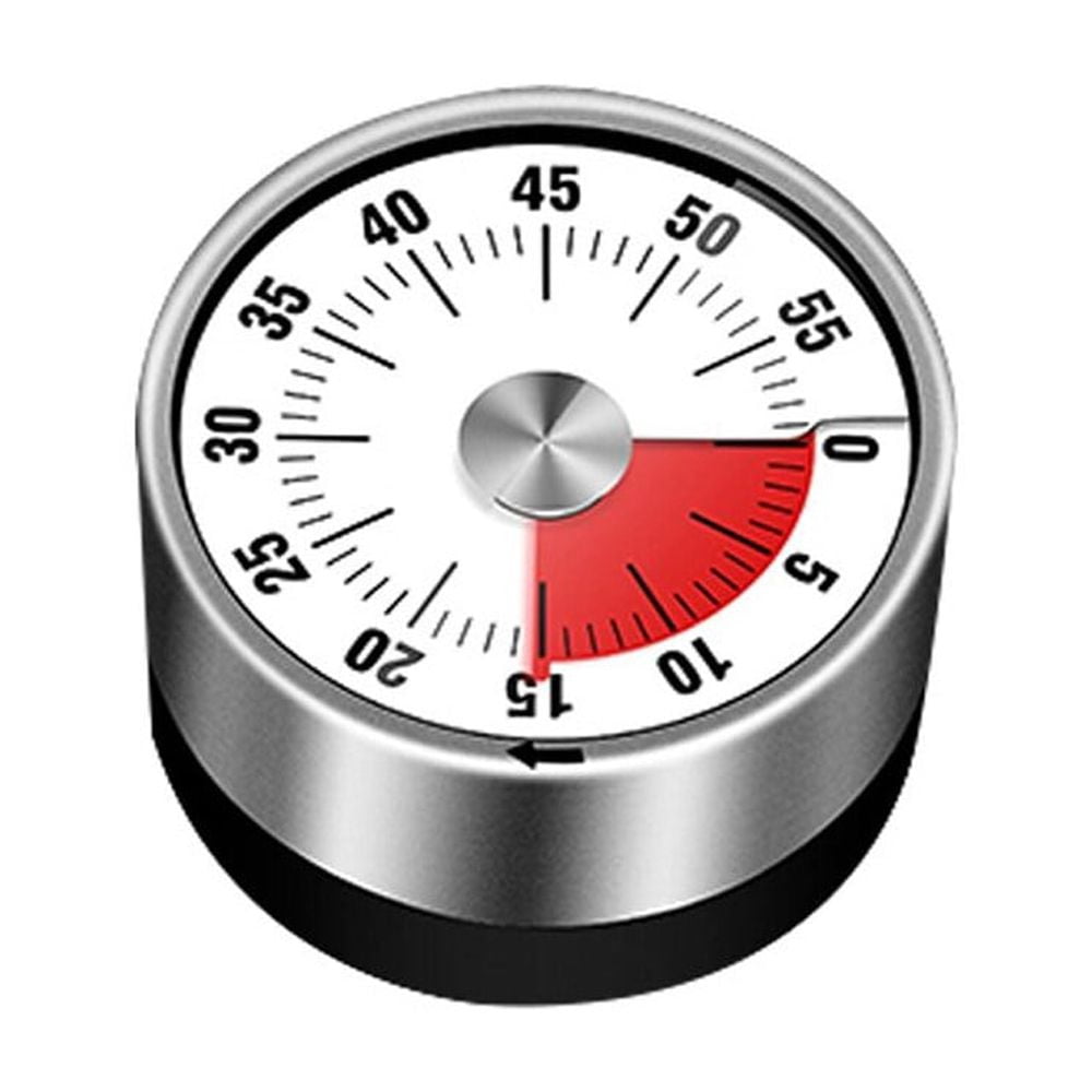 60MIN Countdown Mechanical Magnetic Timer Timer, Quiet Counting, Dual ...