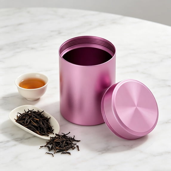 60ML Portable Metal Aluminum Food Storage Jar, Tea Canister, Travel ...