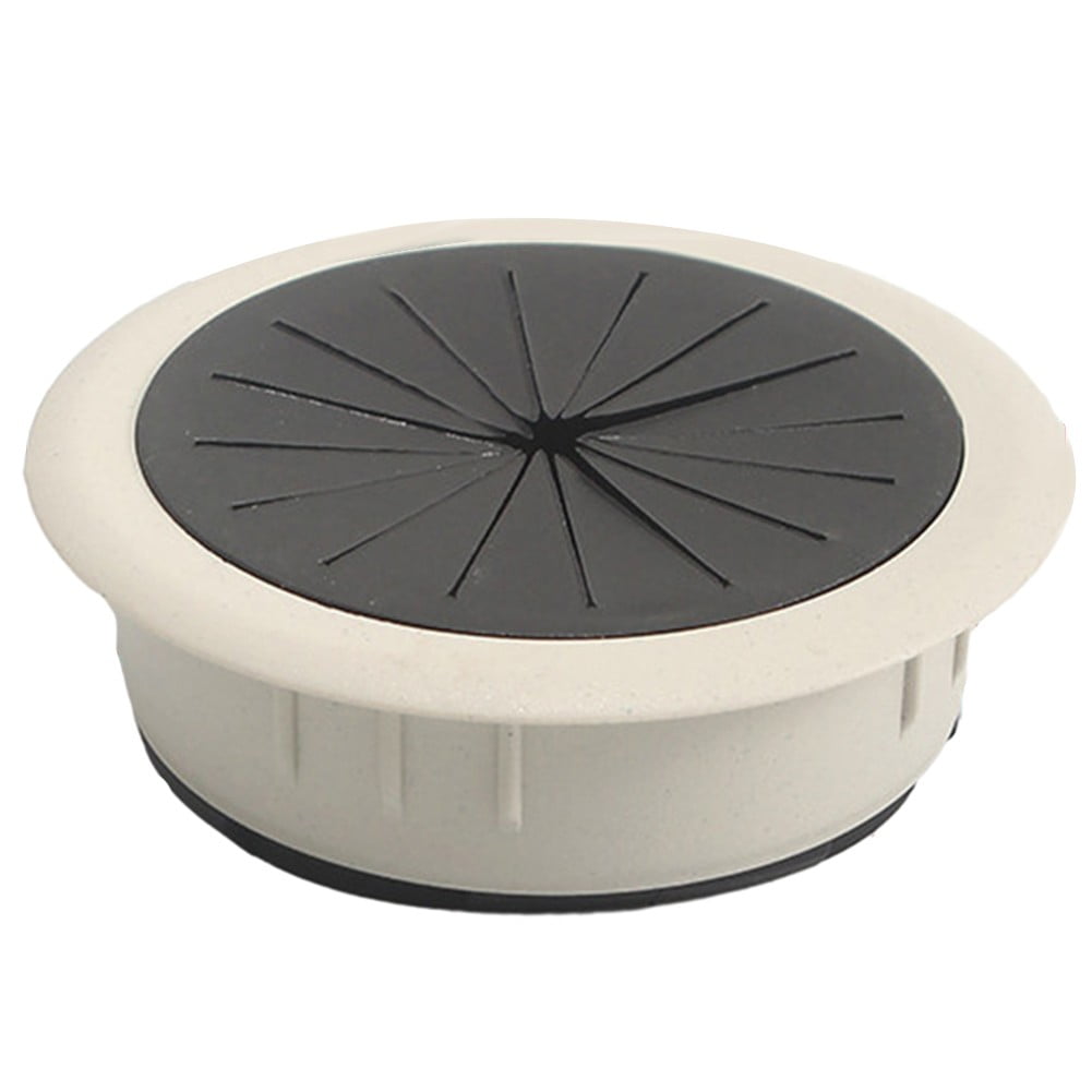 60mm Desk Cord Grommet Wire Hole Cover Line Outlet Port Threading Box ...