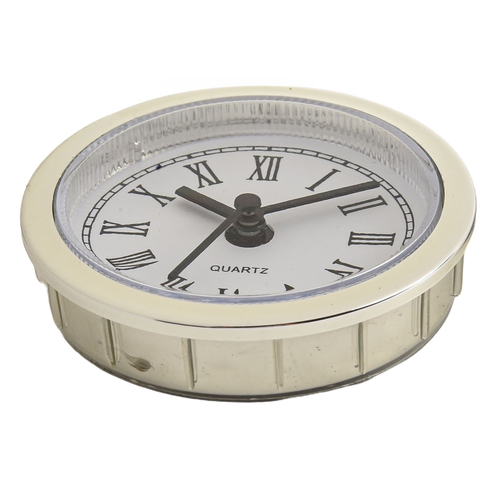 60MM Quartz Clock Inserts Movement Replacement DIY Gold Arabic Numbers ...